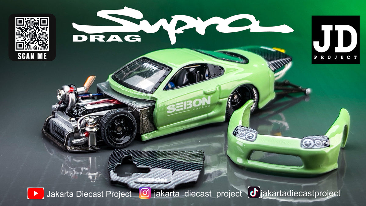 Diecast Custom - Toyota Supra JDM Drag - Hot Wheels Custom – JDProject