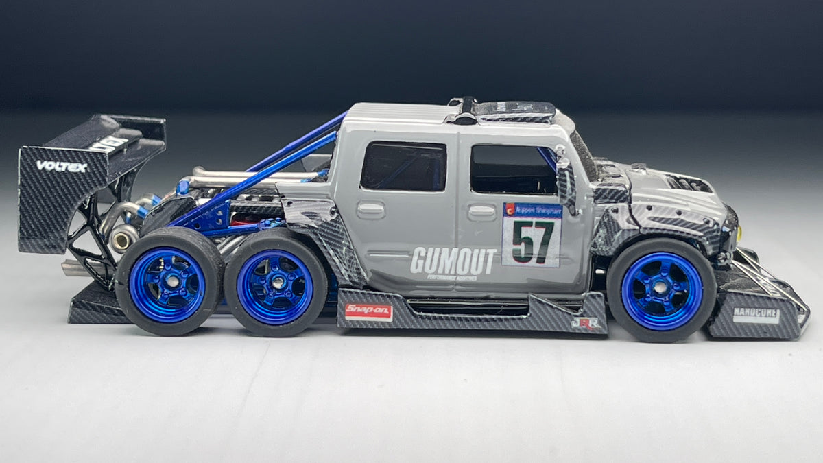 Diecast Custom - Hummer H2 V10 Twin Turbo Six Wheeler - Hot Wheels Cus ...